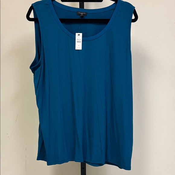 Talbots | Tops | Talbots Teal Blue Tank Top Relaxed Fit | Poshmark